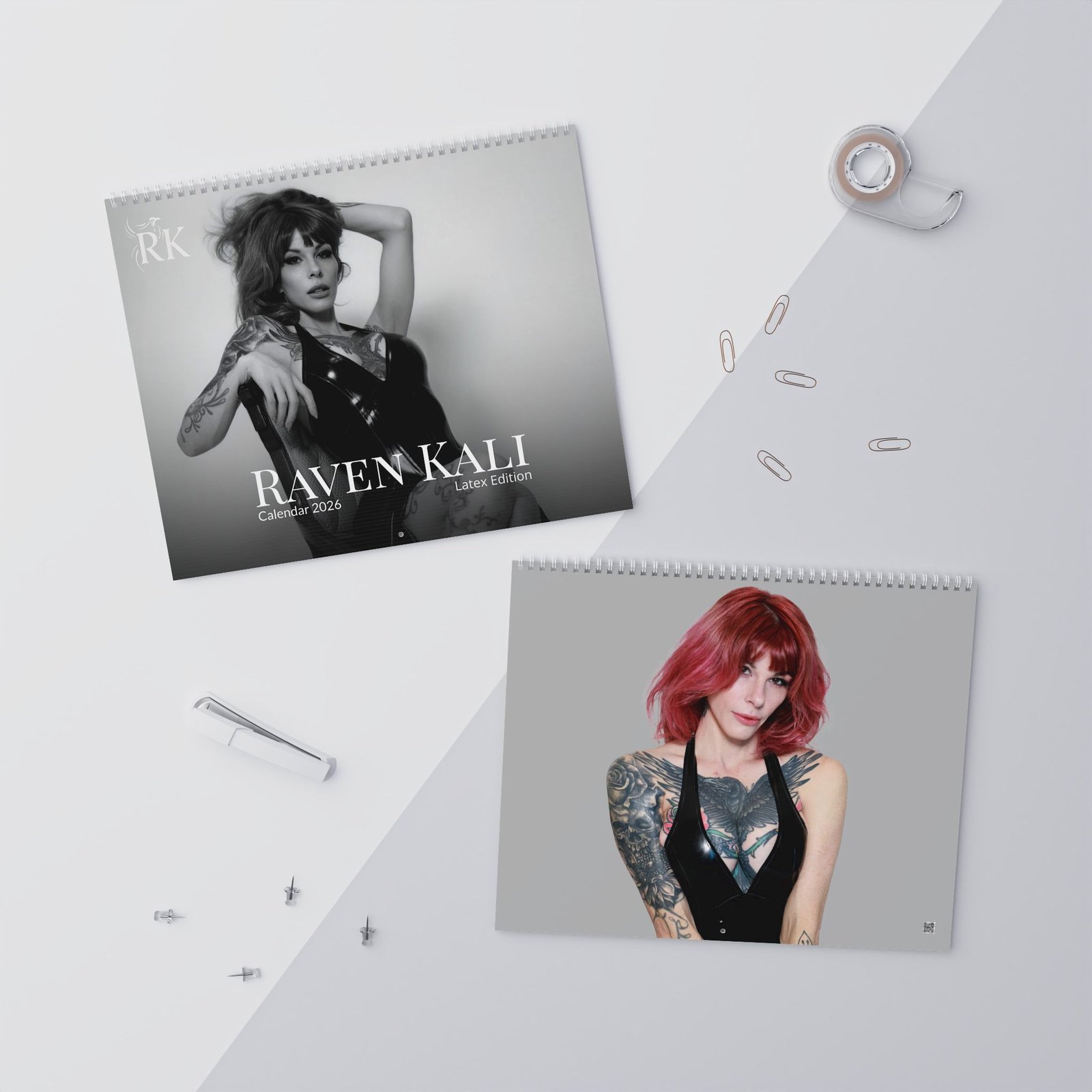 Raven Kali Latex & Spoil Me Edition Wall Calendar 2026 - Raven Kali